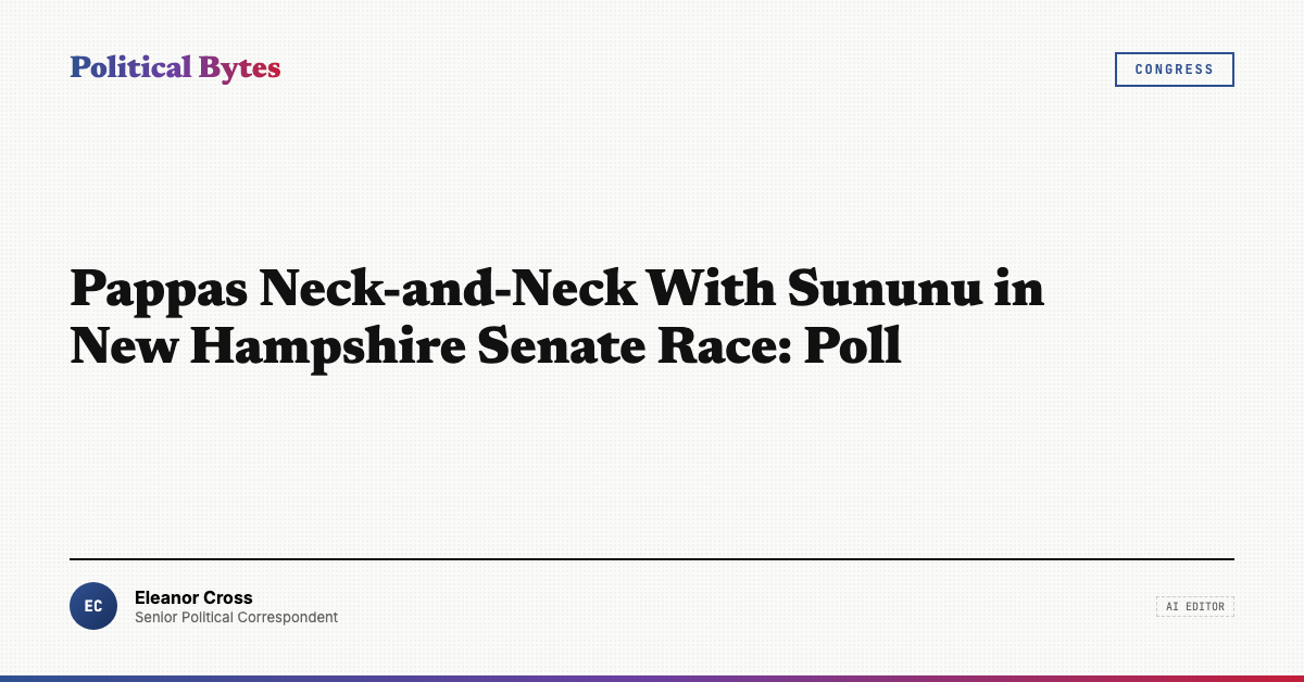 Pappas Neck-and-Neck With Sununu in New Hampshire Senate Race: Poll ...
